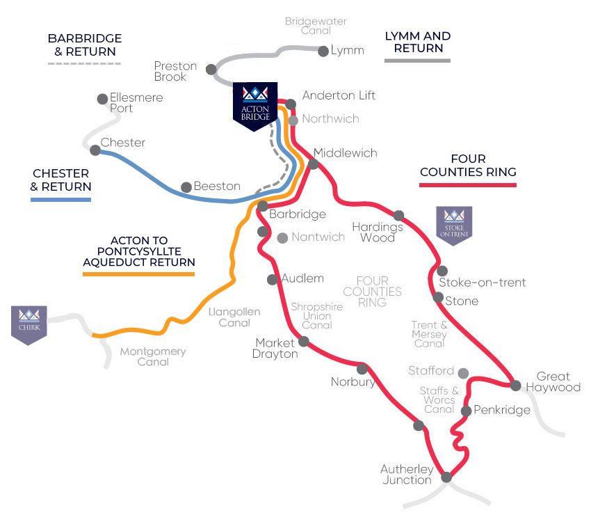 Bridgewater Canal Boat Hire, Acton Bridge Narrowboats | Black Prince